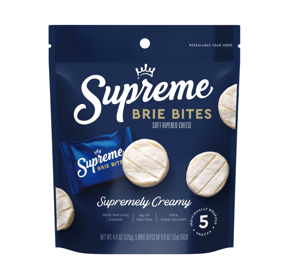 Supreme Mini Brie Bites in Bag - Pierre Cheese Market